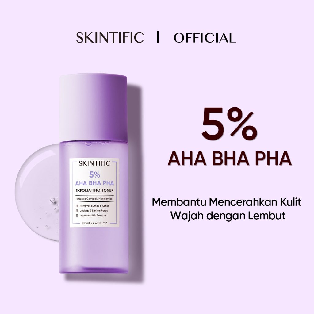 Jual SKINTIFIC - 5% Aha Bha Pha Exfoliating Toner Face Eksfoliasi wajah Glow and Smooth Skin ...