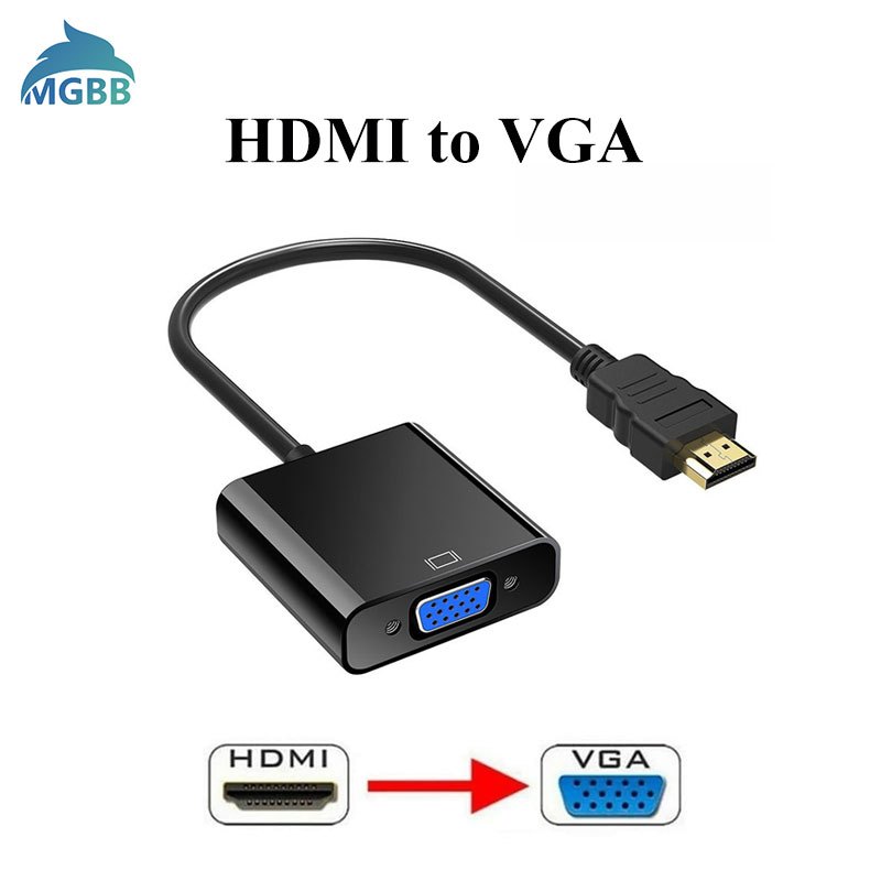 Jual converter Hdmi To VGA / kabel HDMI to vga/hdmi to vga converter | Shopee Indonesia