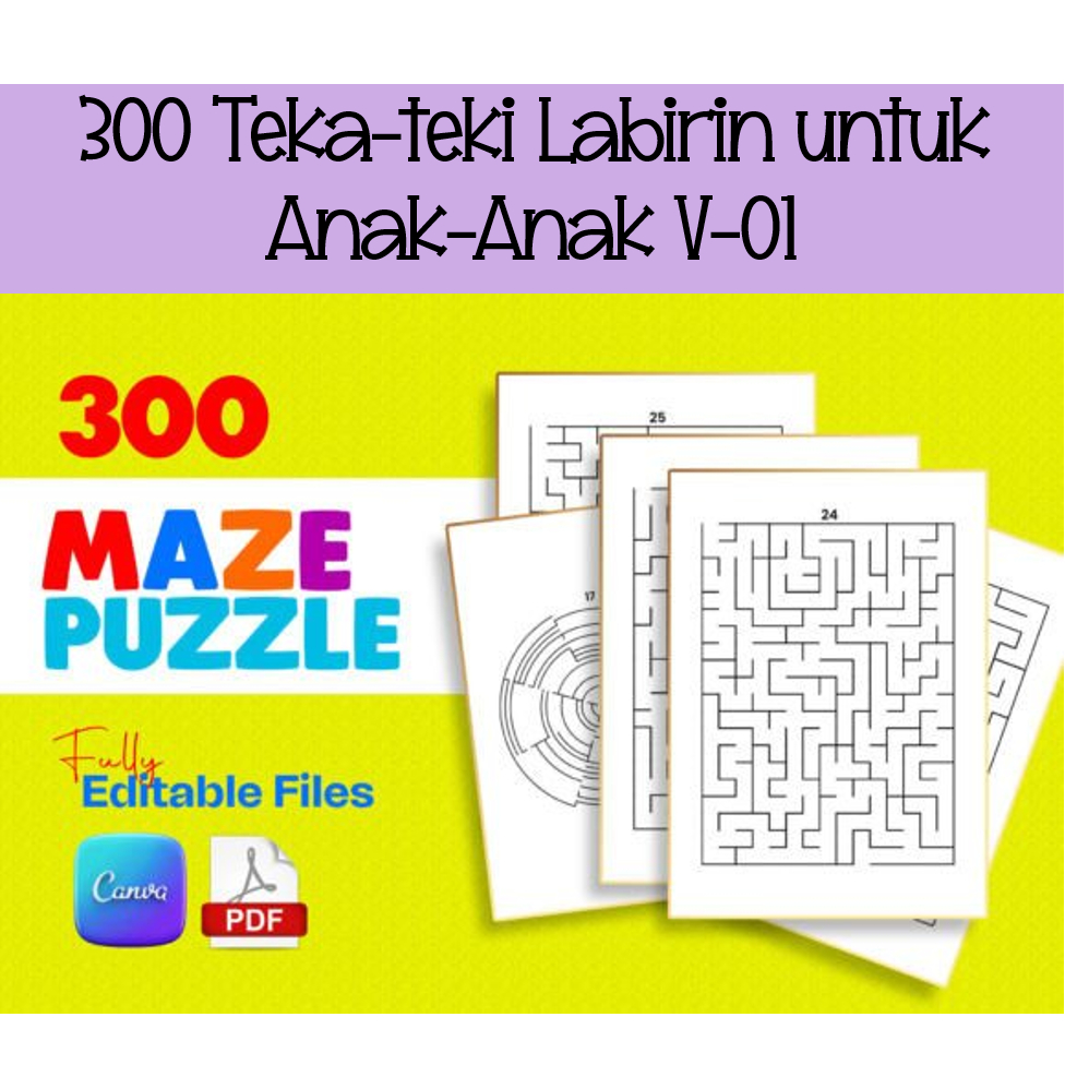 Jual 300 Teka-teki Labirin untuk Anak-Anak V-01 | Shopee Indonesia