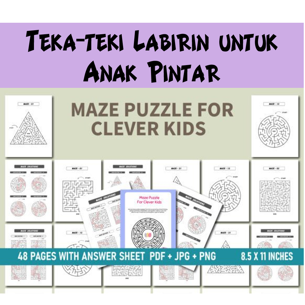 Jual Teka-teki Labirin untuk Anak Pintar | Shopee Indonesia