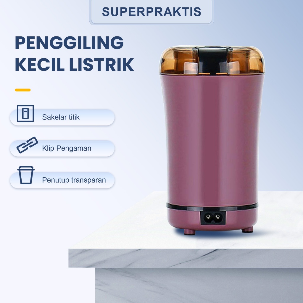 Jual Alat Penggiling Biji Kopi Elektrik Coffee Grinder Bahan Stainless ...