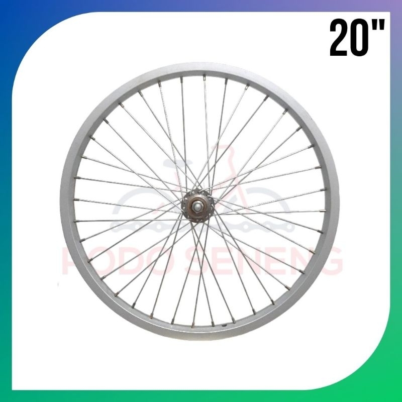 Jual Velg Sepeda CTB/BMX/Lipat Ukuran 20 Aluminium Alloy Sudah Rakitan ...