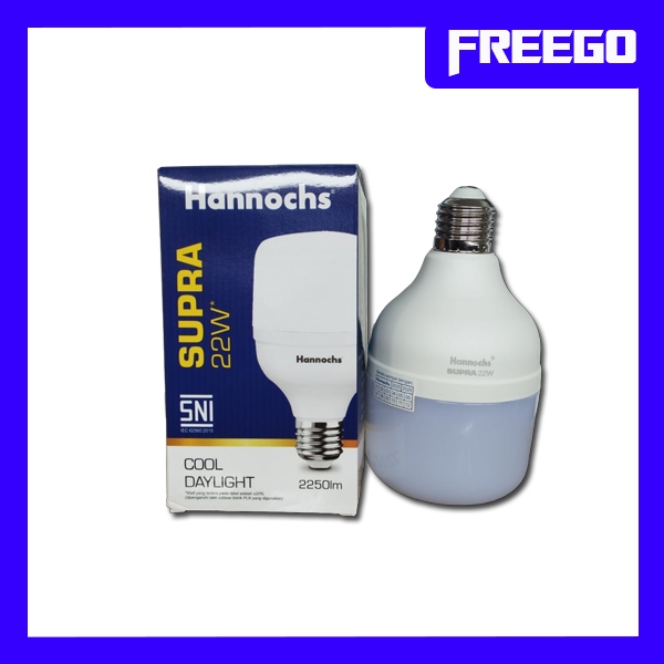 Jual hannochs supra bohlam bola lampu led 22 watt putih | Shopee Indonesia