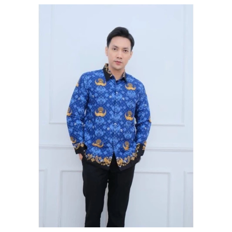 Jual SERAGAM KORPRI KRAH HITAM terbaru 2024 pria lengan panjang lapis furing | Shopee Indonesia