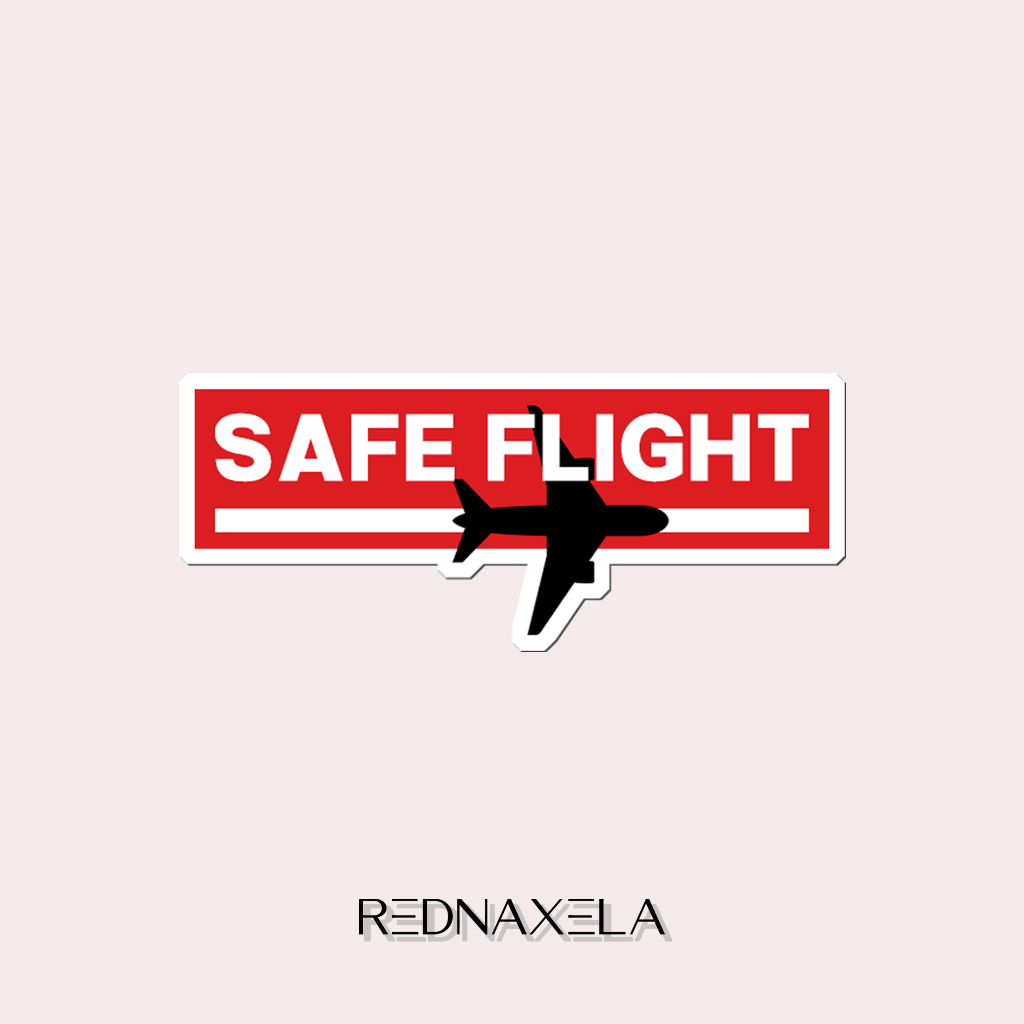 Jual Stiker Vinyl Safe Flight Stiker Koper Outdoor Waterproof Sticker ...