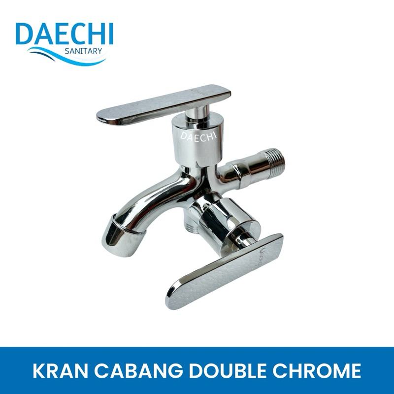 Jual Kran Double Keran Air Cabang Kamar Mandi Minimalis Drat 1/2” inch | Shopee Indonesia