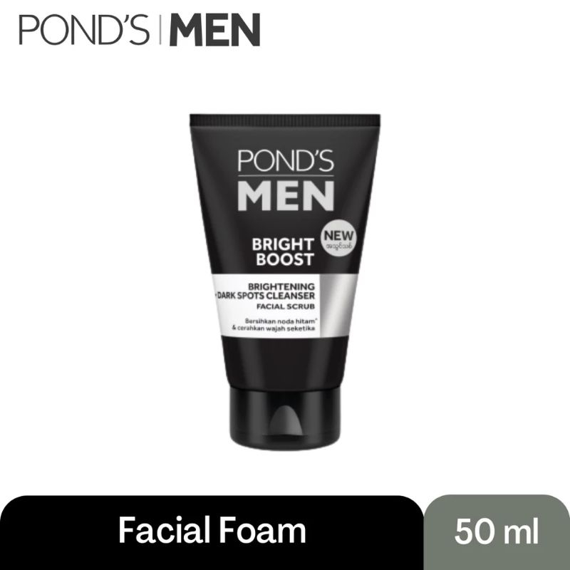 Jual Pond's Men Bright Boost Facial Scrub 50 ml (Kemasan Kecil ...
