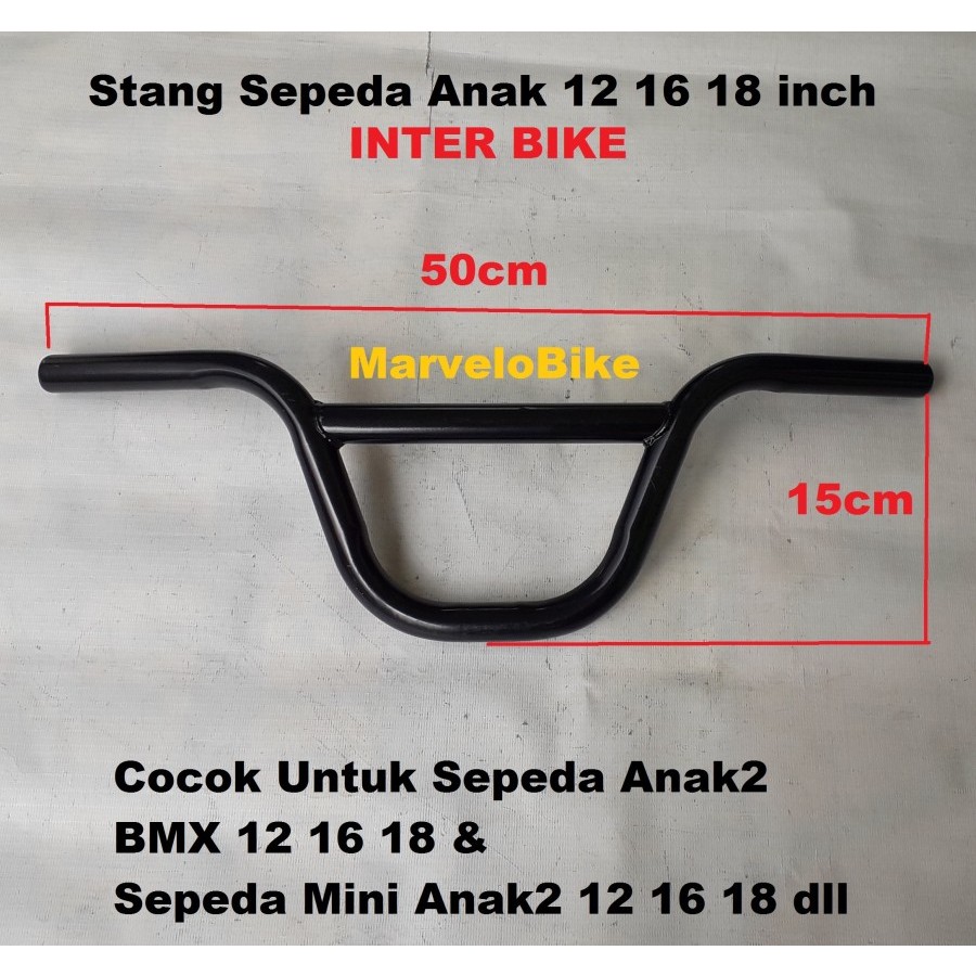 Jual HandleBar Stang Sepeda Anak BMX Mini 12 16 18 inch Inter | Shopee ...