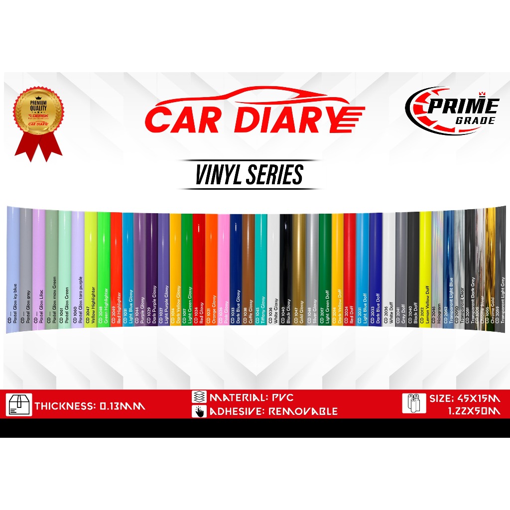 Jual STIKER DEREK VINYL CHROME / VINIL CAR DIARY / STICKER CUTTING ...