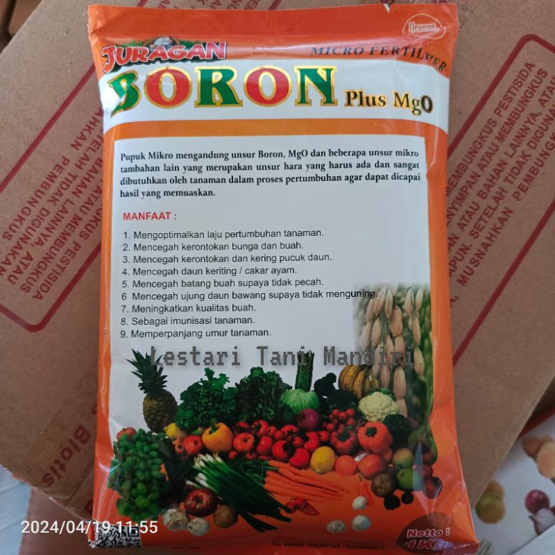 Jual Pupuk BORON Plus MgO Micro Fertilizer. kemasan 1 kg | Shopee Indonesia
