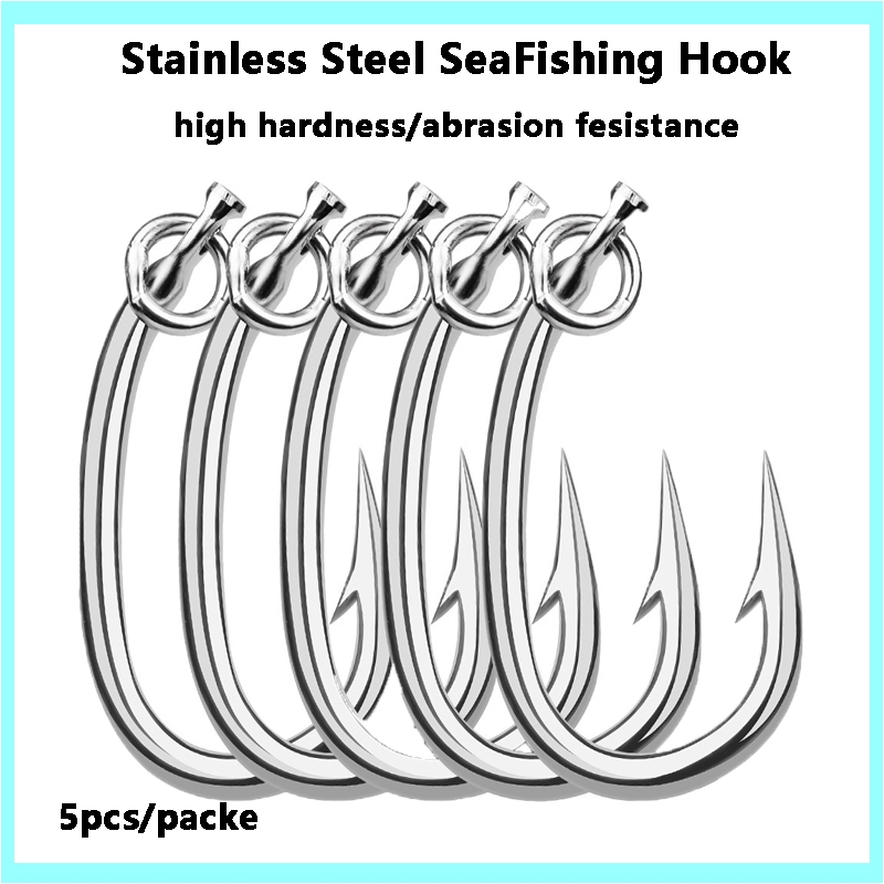 Jual 5 pcs / bungkus pancing laut kait baja tahan karat kail tuna ...