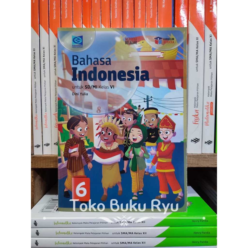 Jual Buku Bahasa Indonesia Kelas 6 SD kurikulum Merdeka Grafindo ...