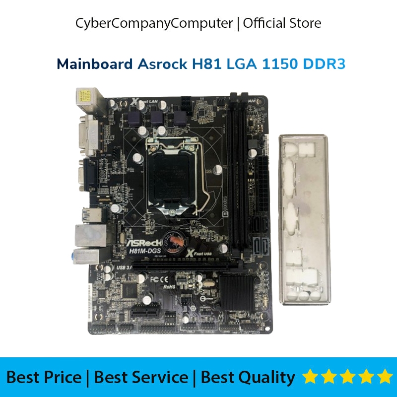 Jual Mainboard Intel ASRock H81 LGA 1150 DDR3 Support Gen 4 | Shopee ...