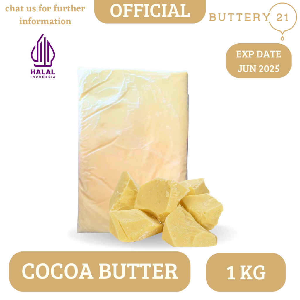 Jual COCOA BUTTER 1 KG/LEMAK KAKAO 1 KG/COKELAT BUTTER 1 KG/COKLAT ...