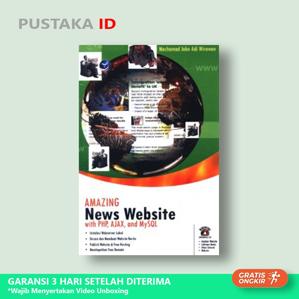 Jual Buku Amazing News Website With PHP, Ajax, And MySQL+cd - Originail | Shopee Indonesia