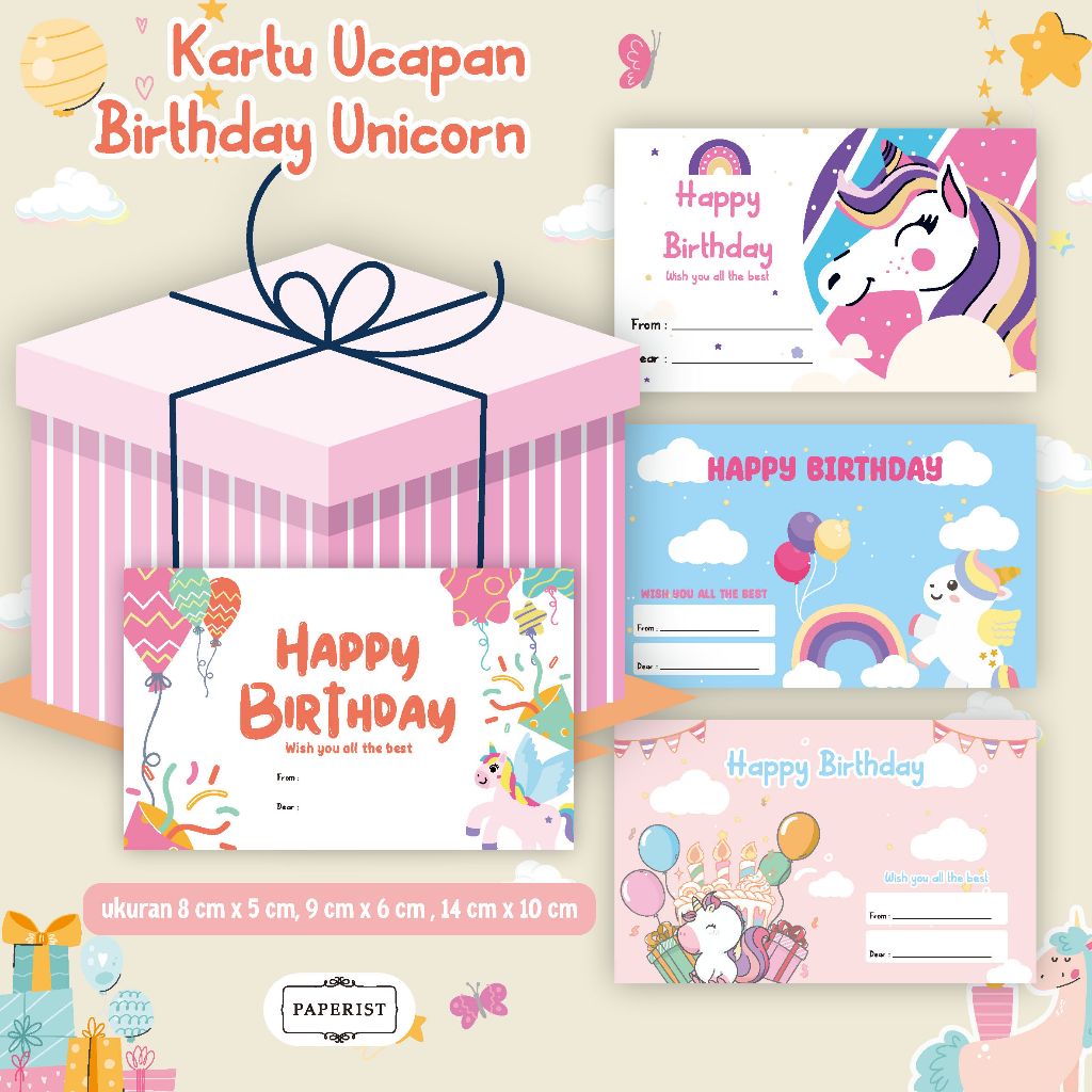 Jual Kartu Ucapan Ulang Tahun Unicron isi 25pcs / Kartu Ucapan Parcel ...