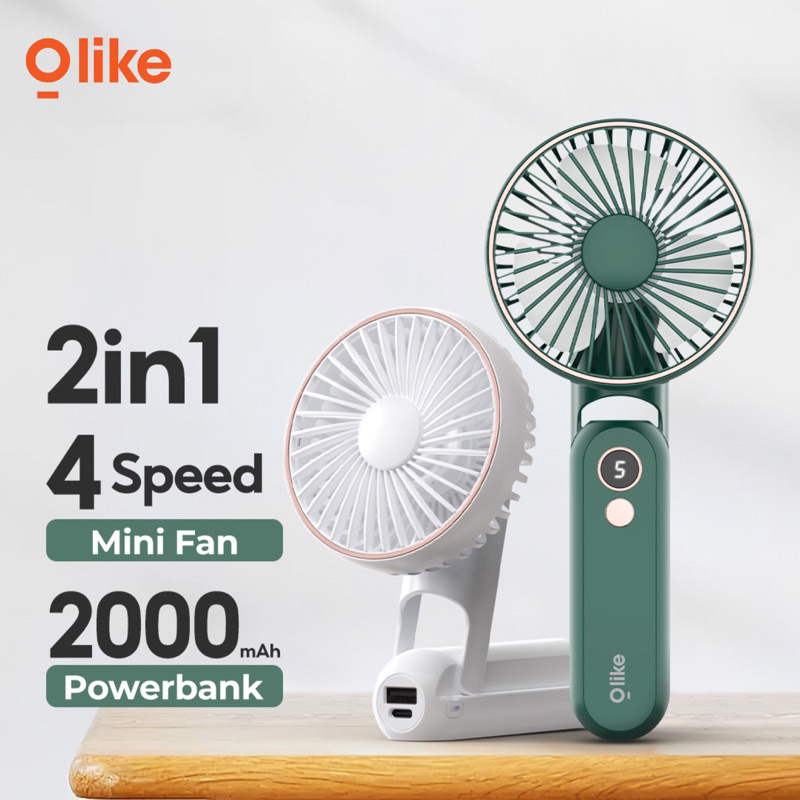 Jual OLIKE PF1 MINI FAN KIPAS TANGAN GENGGAM BISA DILIPAT 4 LEVEL ANGIN ...