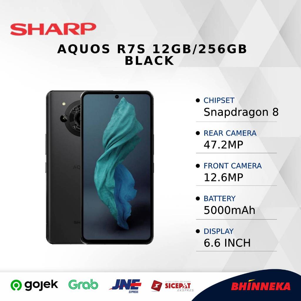 Jual SHARP AQUOS R7s 12GB/256GB - Black | Shopee Indonesia