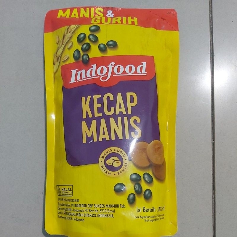 Jual Indofood Kecap Manis & Gurih Pouch Refill 520 ml | Shopee Indonesia
