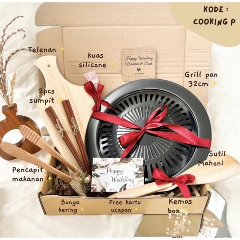 Jual cooking Set / Kado nikahan / Hadiah Wedding / Hadiah ibu / hadiah ...