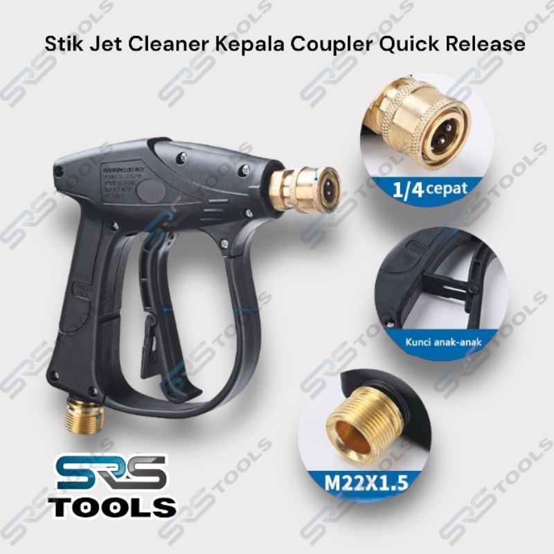 Jual Stik Jet Cleaner Gun Kepala Coupler Quick Release 1/2" Drat M22 ...