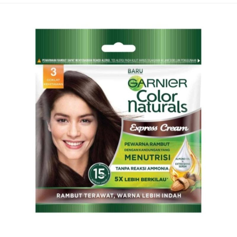 Jual Garnier Color Naturals Hair Color Sachet - 3. Coklat Kehitaman ...