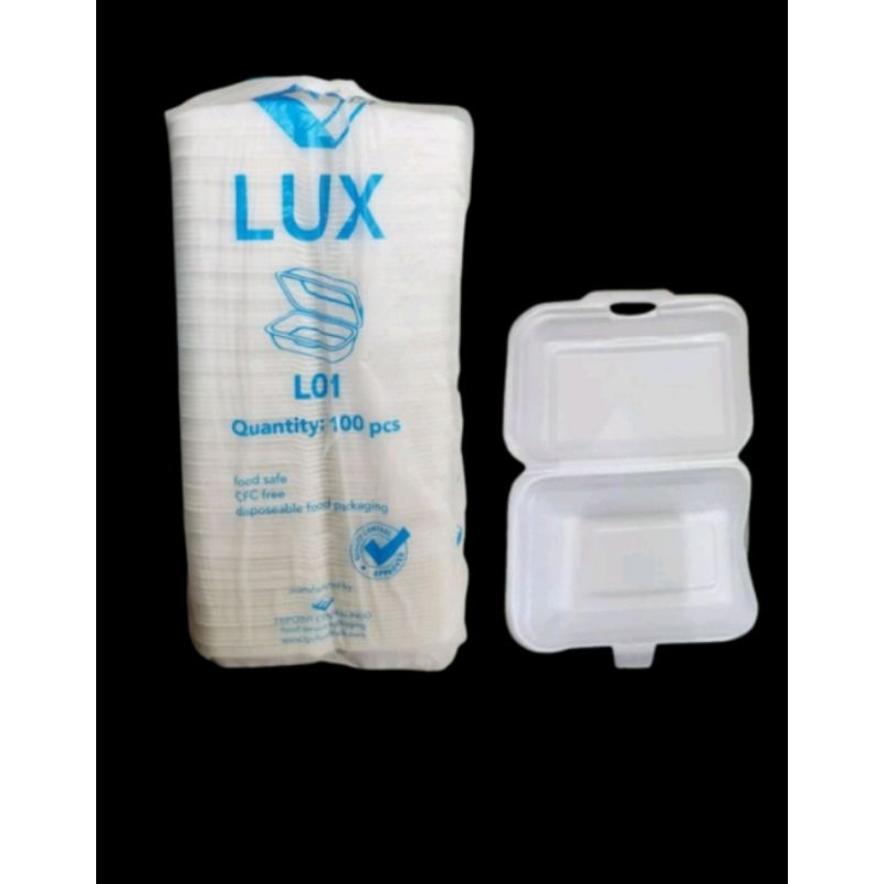 Jual 1 PAK/100 PCS STYROFOAM/STEROFOAM POLOS/GABUS MAKANAN/BOX MAKANAN ...