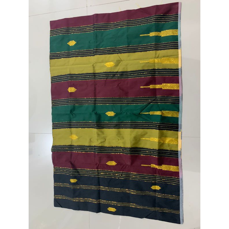 Jual Sarung Sutra Bugis Pancawarna hijau Asli lipak sakbe | Shopee ...