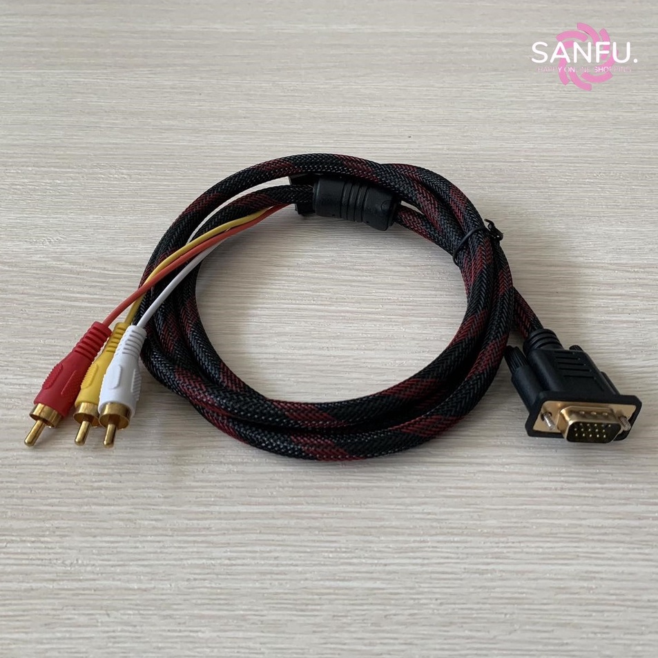 Jual rc Kabel VGA To RCA 15 Meter CABLE VGA TO 3AV15M | Shopee Indonesia