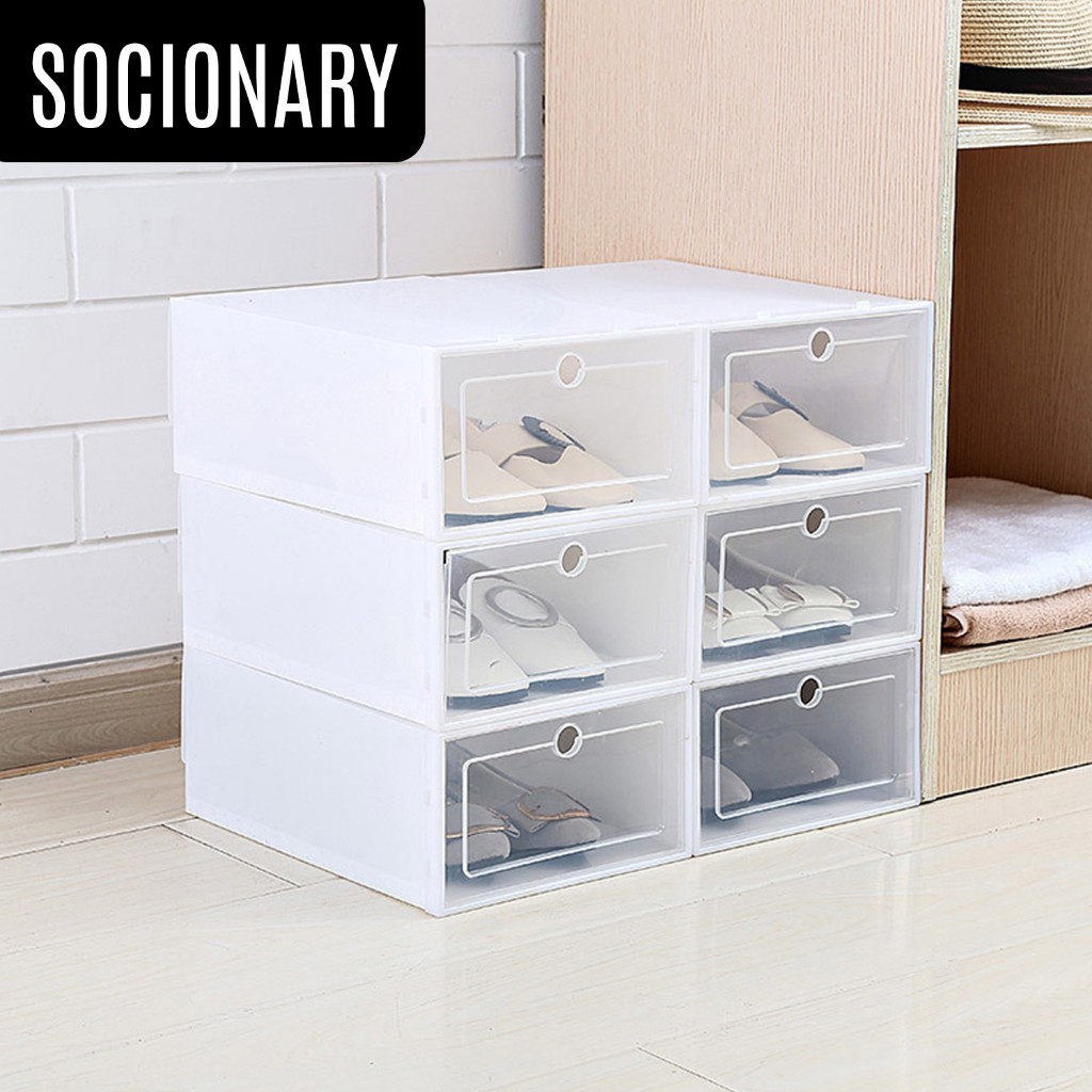 Jual Box Penyimpanan Sepatu Serbaguna Storage Box Multifungsi Kotak ...