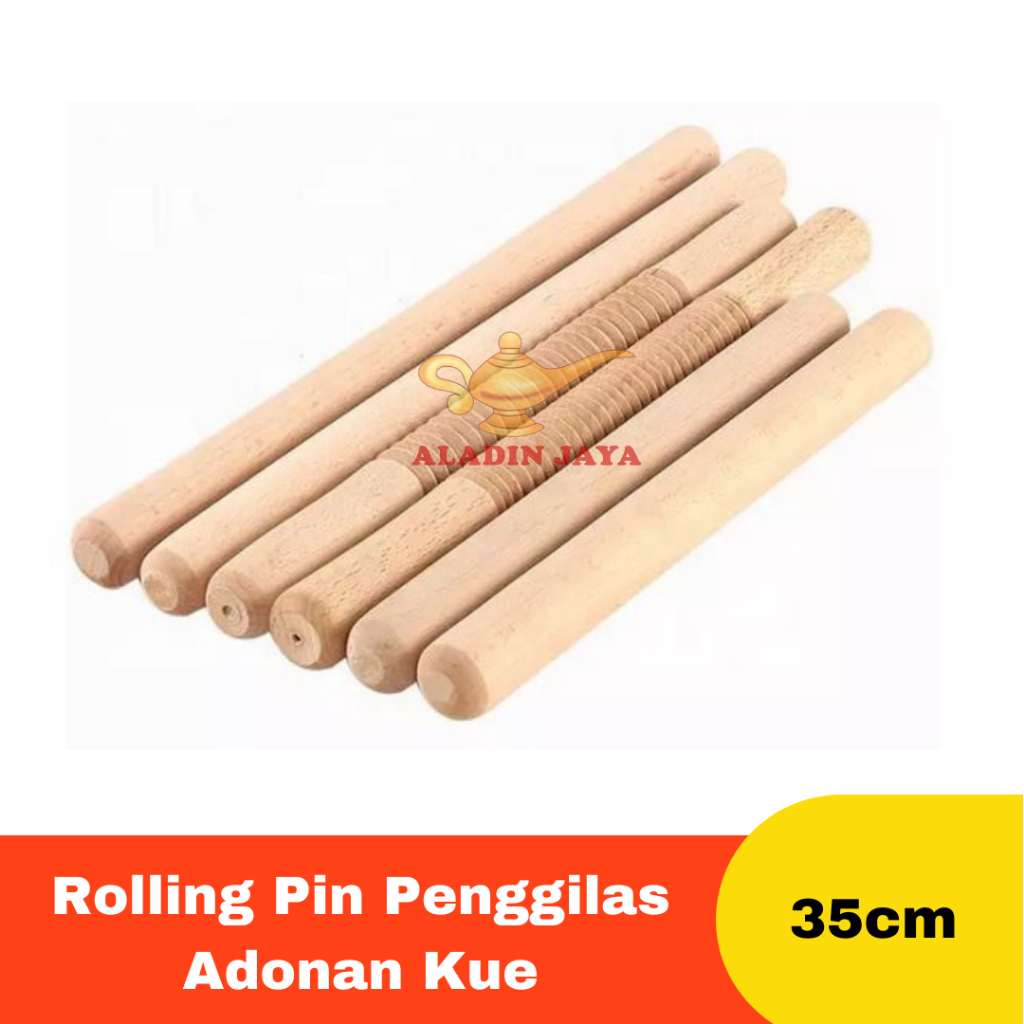 Jual Rolling Pin Penggilas Adonan Kue ukuran 35cm | Shopee Indonesia