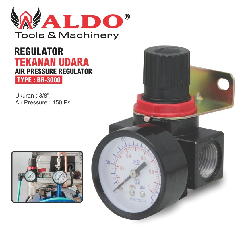 Jual REGULATOR TEKANAN UDARA 1/4" - AR-2500 / AIR PRESSURE REGULATOR ...