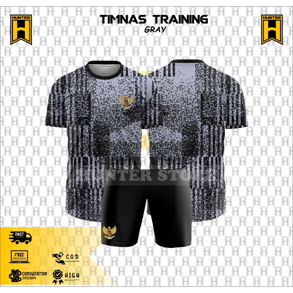 Jual JERSEY SETELAN SEPAKBOLA TIMNAS TRAINING GREY 2024 TERBARU FREE ...