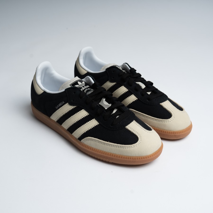 Jual Adidas Samba OG Black Wonder White W ( 100% Authentic ) | Shopee ...