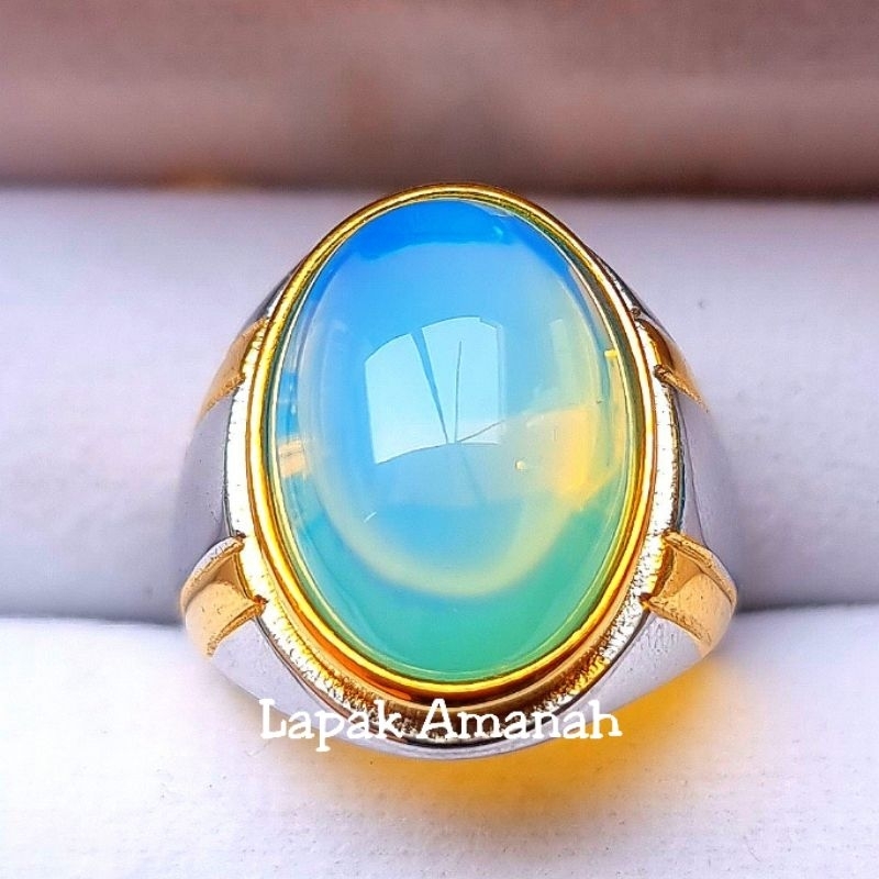 Jual Cincin Batu Akik Barjad Api Kilau Menyala Kualitas Super | Shopee ...