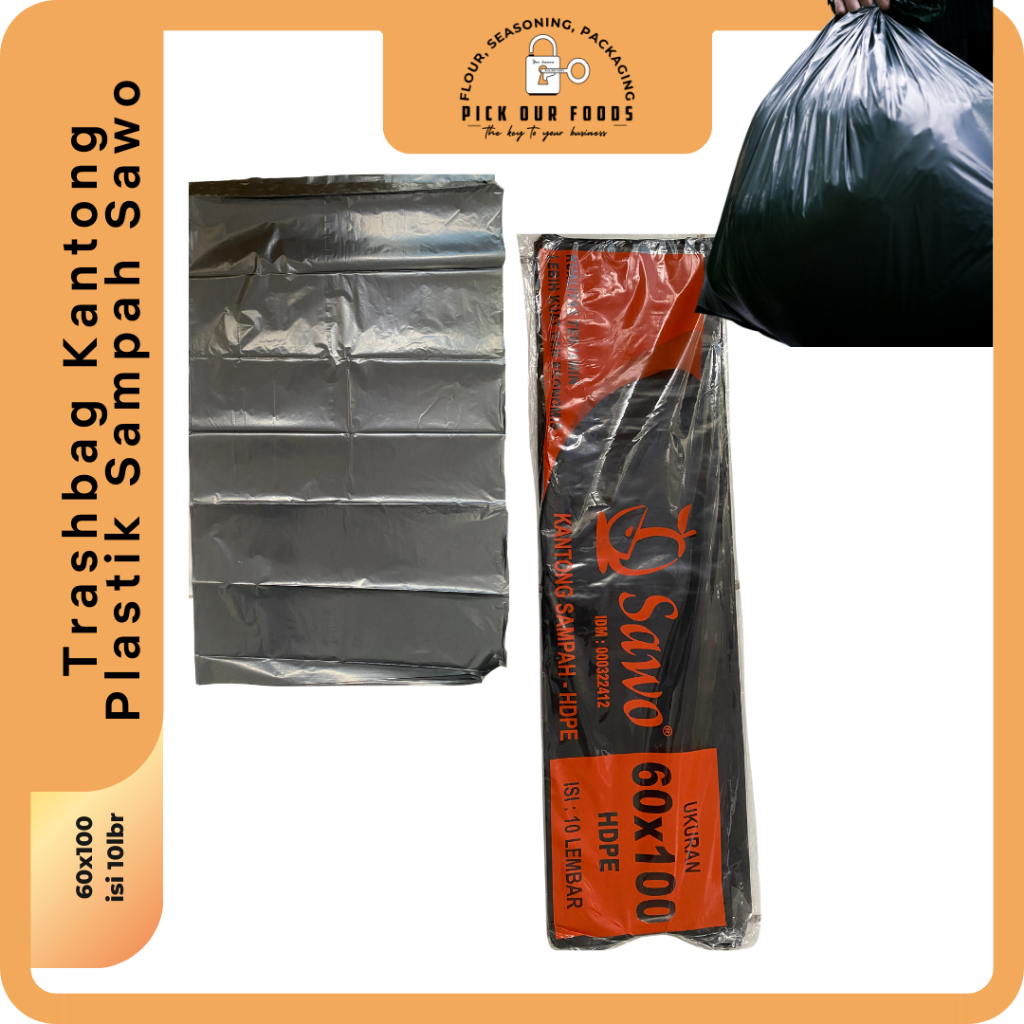 Jual Kantong Plastik Sampah Hitam Besar | Trashbag Hitam | Kantong Sampah Hitam Besar | Trash ...