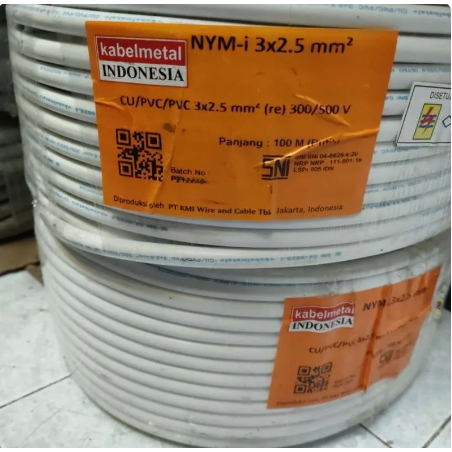 Jual KMI KABEL METAL NYM 3X2.5 @100meter | Shopee Indonesia