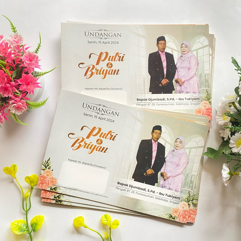 Jual Undangan Nikah Undangan Pernikahan Undangan Aesthetic Undangan ...