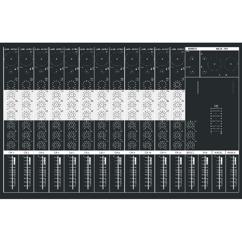 Jual stiker mixer ombro 12 ch | Shopee Indonesia