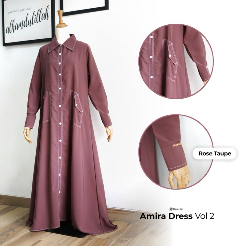 Jual AMIRA DRESS ABAYA VOL.2 NEW COLOUR Dress Couple Moms Kids Size ...
