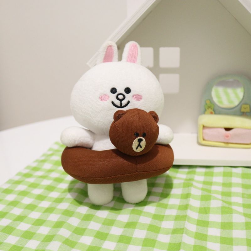 Jual GANCI BONEKA BROWN & CONY / GANTUNGAN KUNCI LINE FRIENDS / BONEKA ...