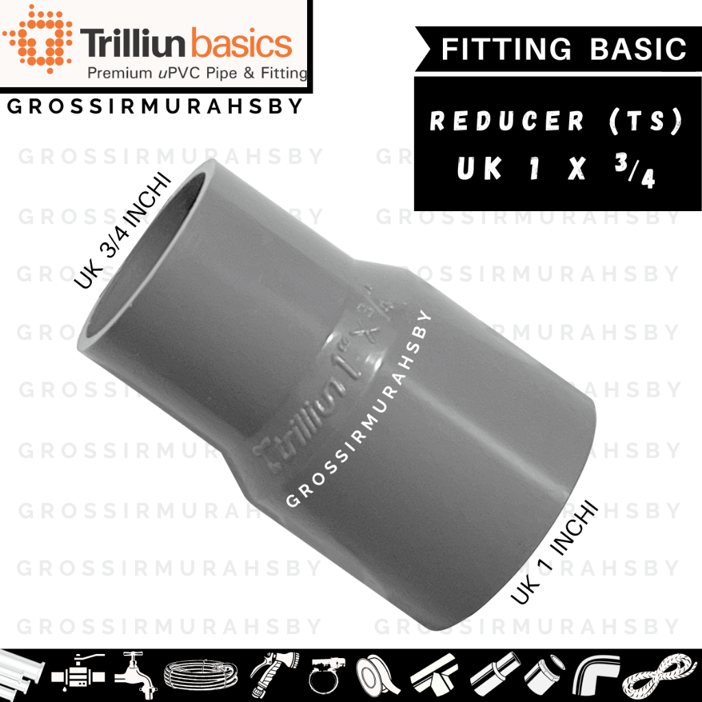 Jual REDUCER SOCK 1 X 3/4 INCHI TRILLIUN TS - VLOK VERLOP OVER SOK ...