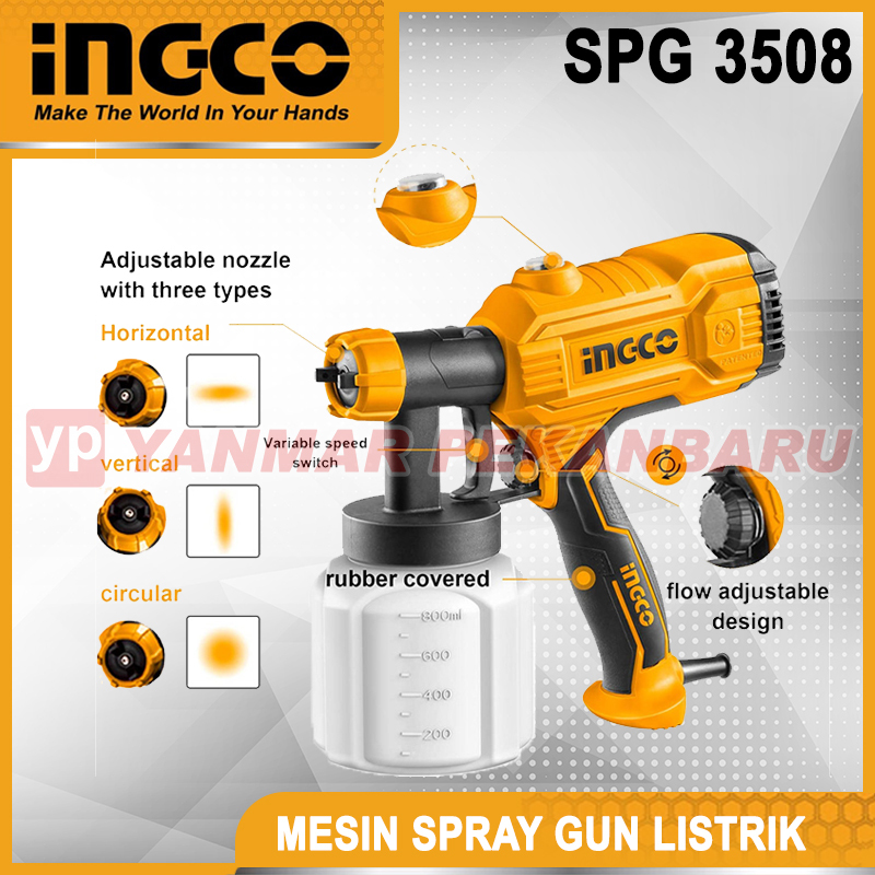 Jual Spray Gun Listrik HD Ingco SPG3508 | Shopee Indonesia