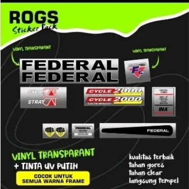 Jual Stiker Sepeda Federal MTB All Series decal sepeda federal bahan ...