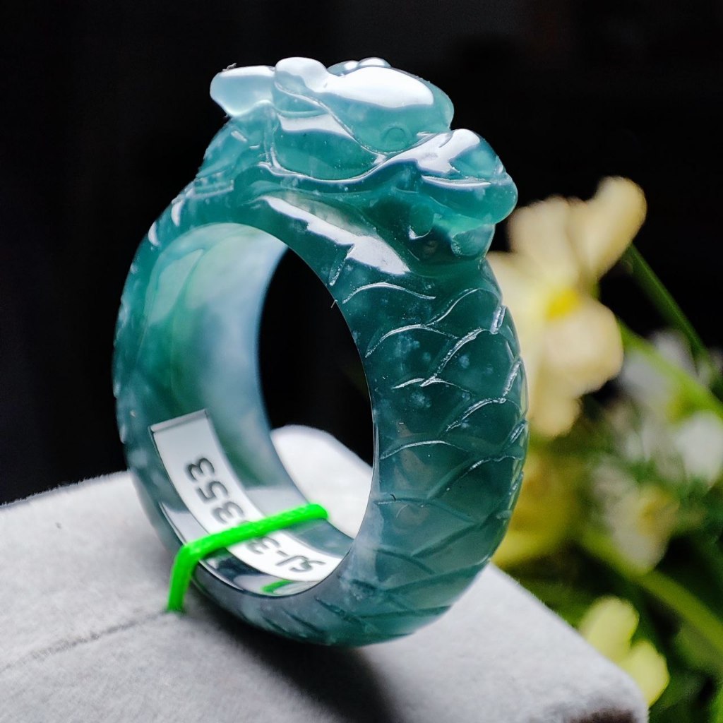 Jual CINCIN GIOK NAGA PREMIUM ASLI BURMA JADEITE JADE TYPE A PRIA ...