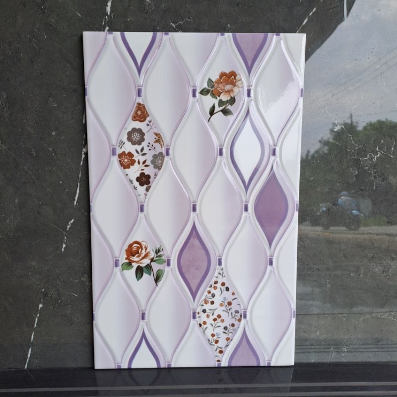 Jual Keramik Dinding Bunga Ungu Mulia Accura 25x40 LILAC PURPLE ...