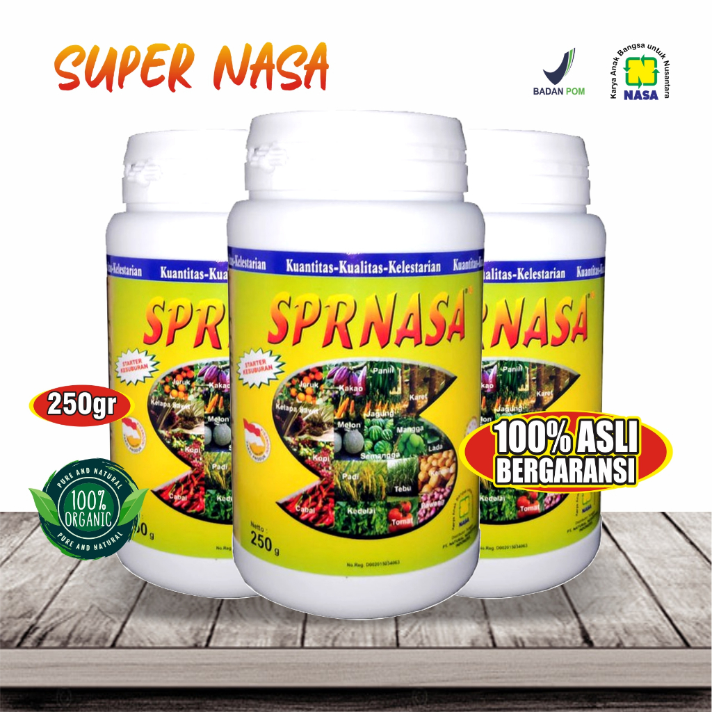 Jual PUPUK ORGANIK SPRNASA 250 GRAM SUPERNASA KEMASAN PABRIK PUPUK ...