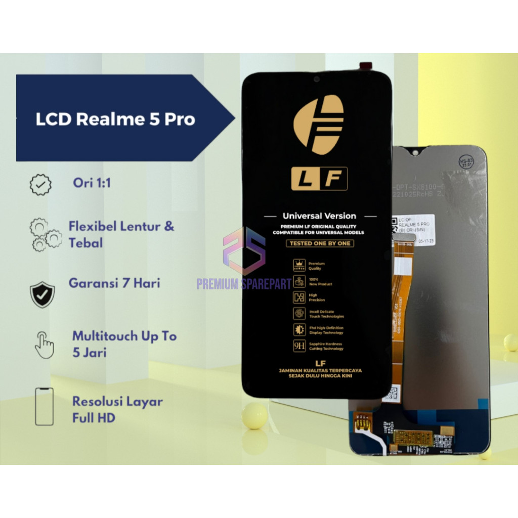 Jual LCD Realme 5 Pro Fullset Touchscreen / LCD LF (Bergaransi ...