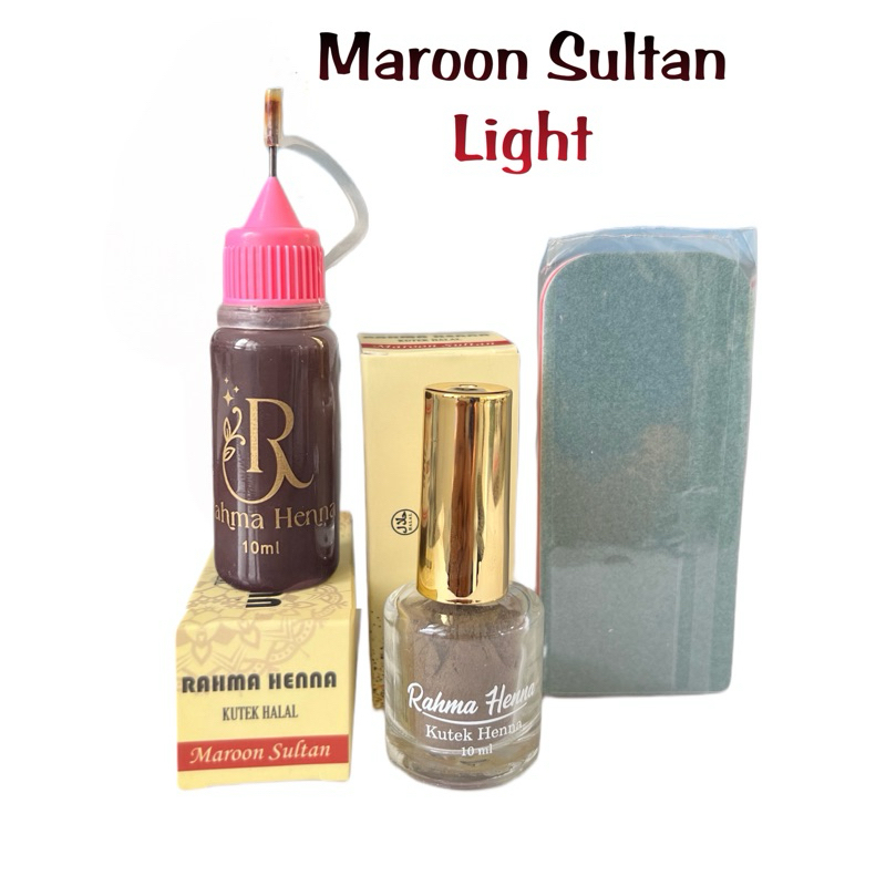 Jual Rahma Henna Glow Series / Maroon Sultan / red glow / glow series ...