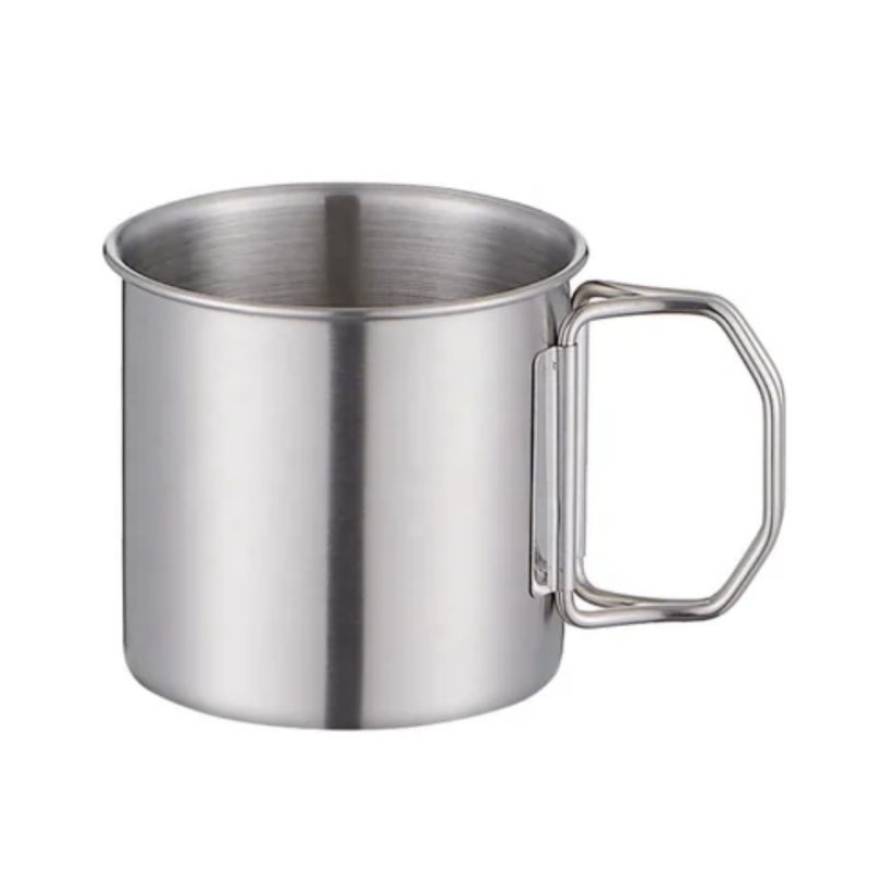 Jual Cangkir Lipat Mug Stainless Steel 550 ML Camping Outdoor Praktis ...